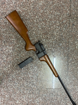 二手 台灣製HFC M712 盒子砲 全金屬實木後扥護木長槍版瓦斯BB槍 原價6000下殺3000元 翔準國際生存遊戲官方網站AIRSOFT