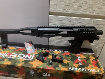 CAA Micro Roni GLOCK G3 衝鋒槍套件 授權刻字 翔準國際生存遊戲官方網站AIRSOFT