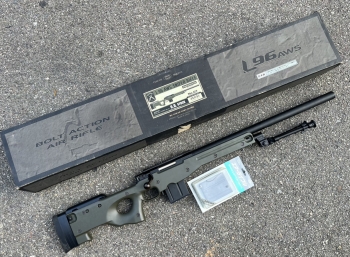 日本馬牌 Marui L96 AWS 手拉空氣槍『綠色』AW售價7000一槍兩匣 有改鋼製三鐵套件(不含專用腳架） 翔準國際生存遊戲官方網站 ...