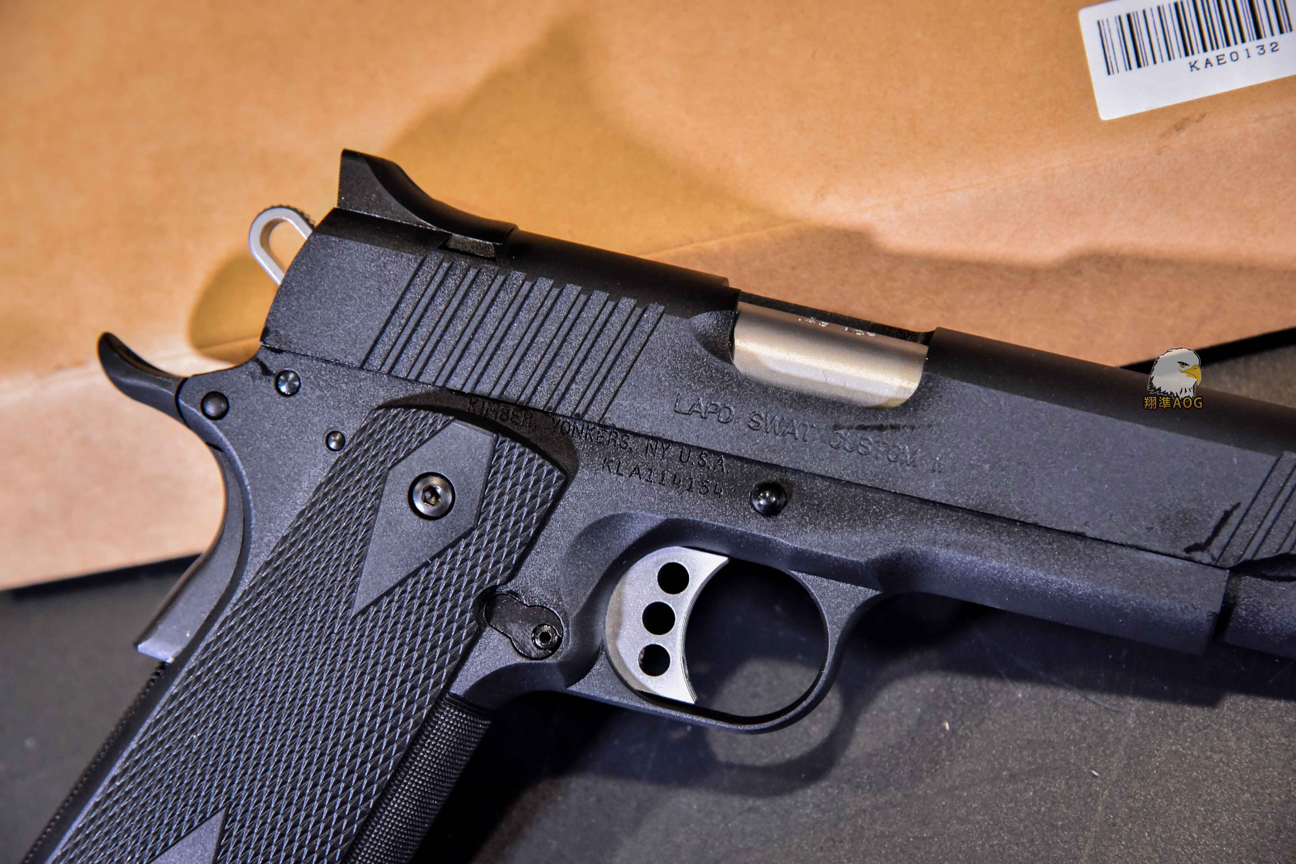 【翔準軍品AOG】 謎版 1911 LAPD SWAT Kimber Custom II瓦斯槍（全新VFC系統）瓦斯槍 後座力D-08 ...