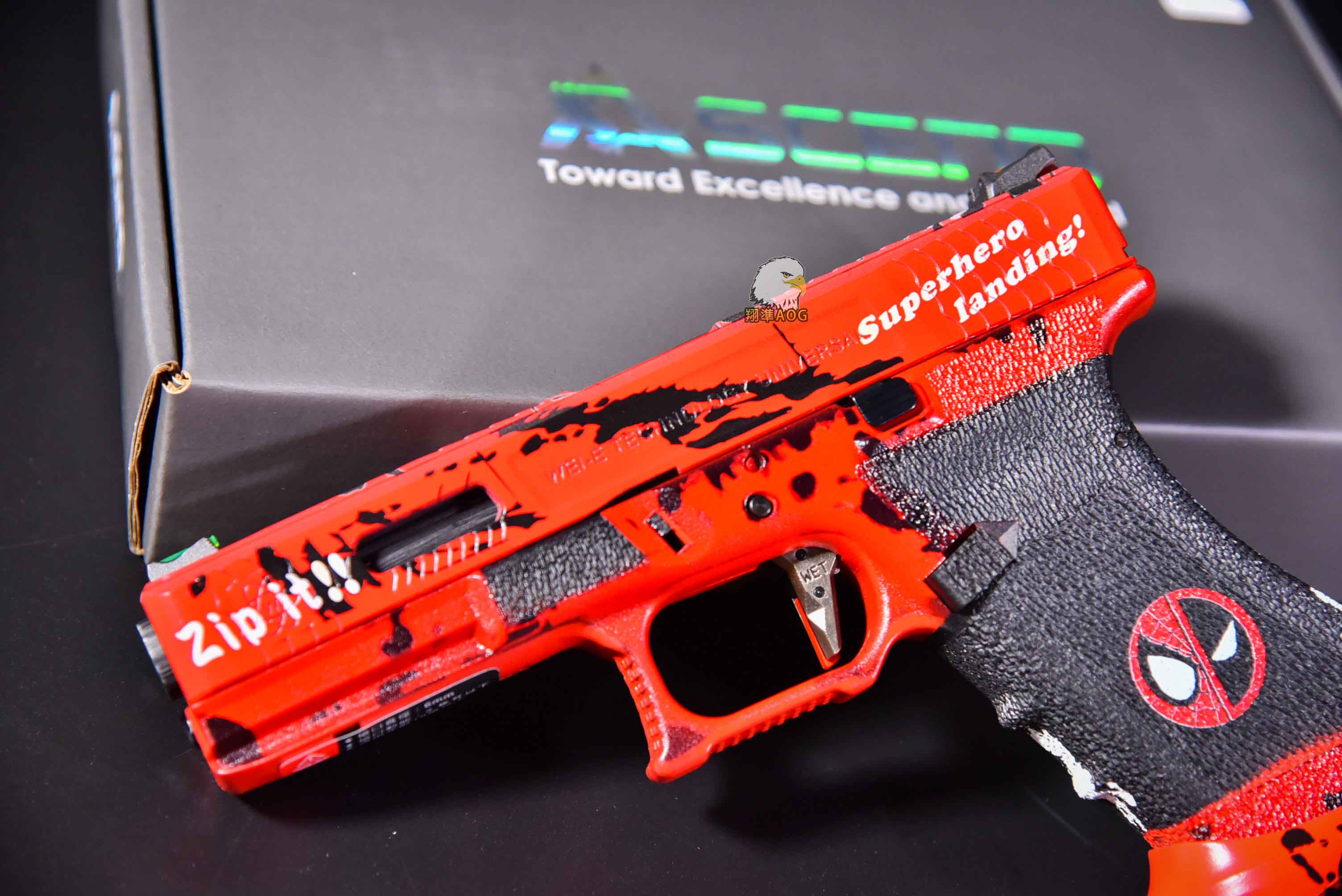 【翔準國際AOG】AS-DP7703 死侍DP17-原力滑套/原力板機 WA G17 原力版 死侍 GLOCK Deadpool 死侍 後座力 ...