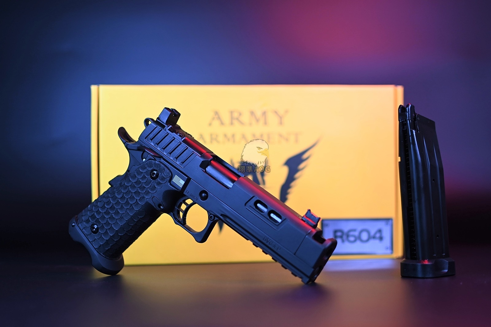 【翔準AOG】 ARMY 怒火殺神顯霸氣 STI 2011 DVC-P RMR Cut GBB (R604) 後座力 全金屬瓦斯手槍 翔準國際 ...