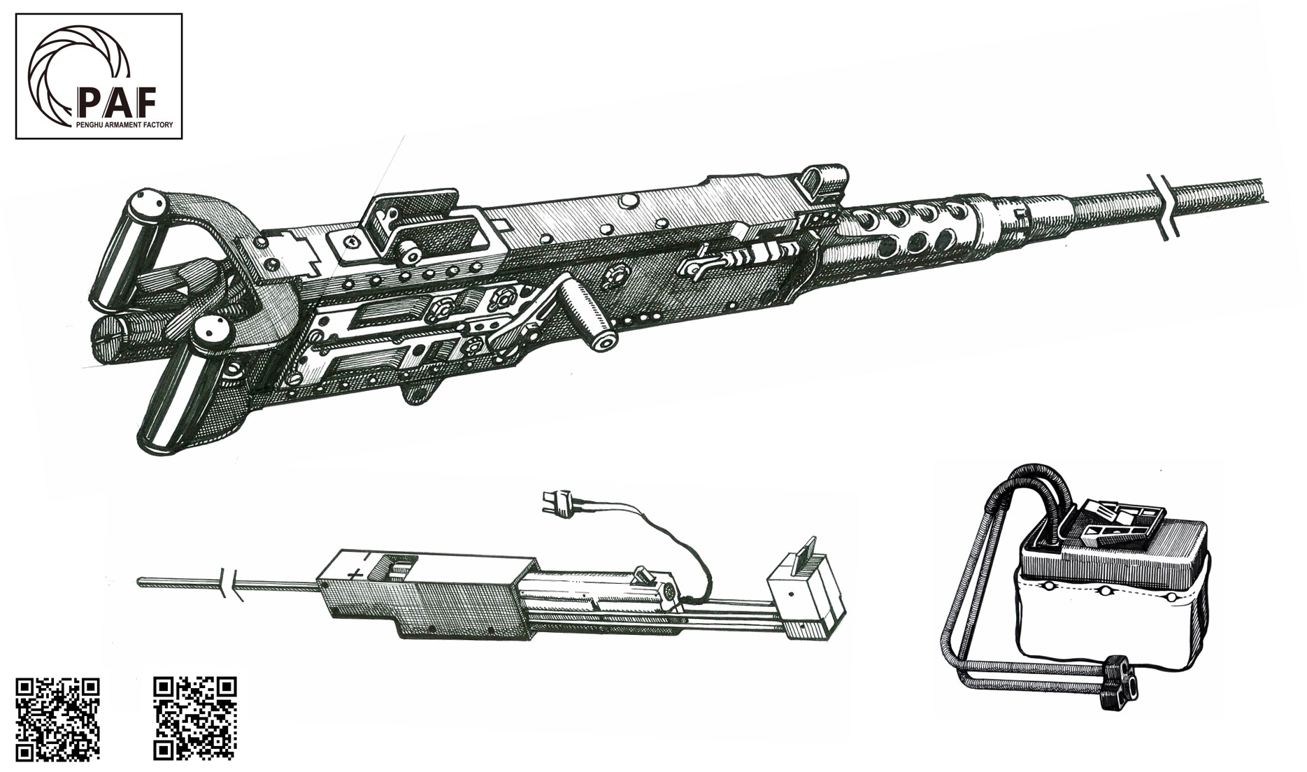 【翔準AOG】PAF M2 EBB system 50機槍 後座力電動槍 金屬新版 26公斤 重型武器 BB槍 AIRSOFT 翔準國際生存 ...