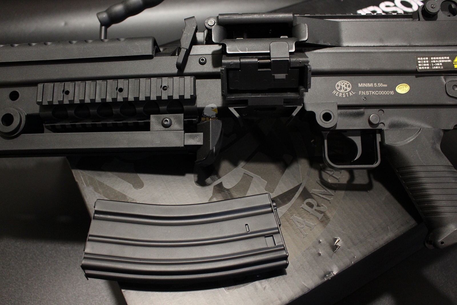 【翔準軍品AOG】S&T M249 固定托+彈匣版 SAW 輕量化機槍 STAEG103E2BO 輕量化機槍 電動槍 電槍 重型機槍 快頻版本 ...