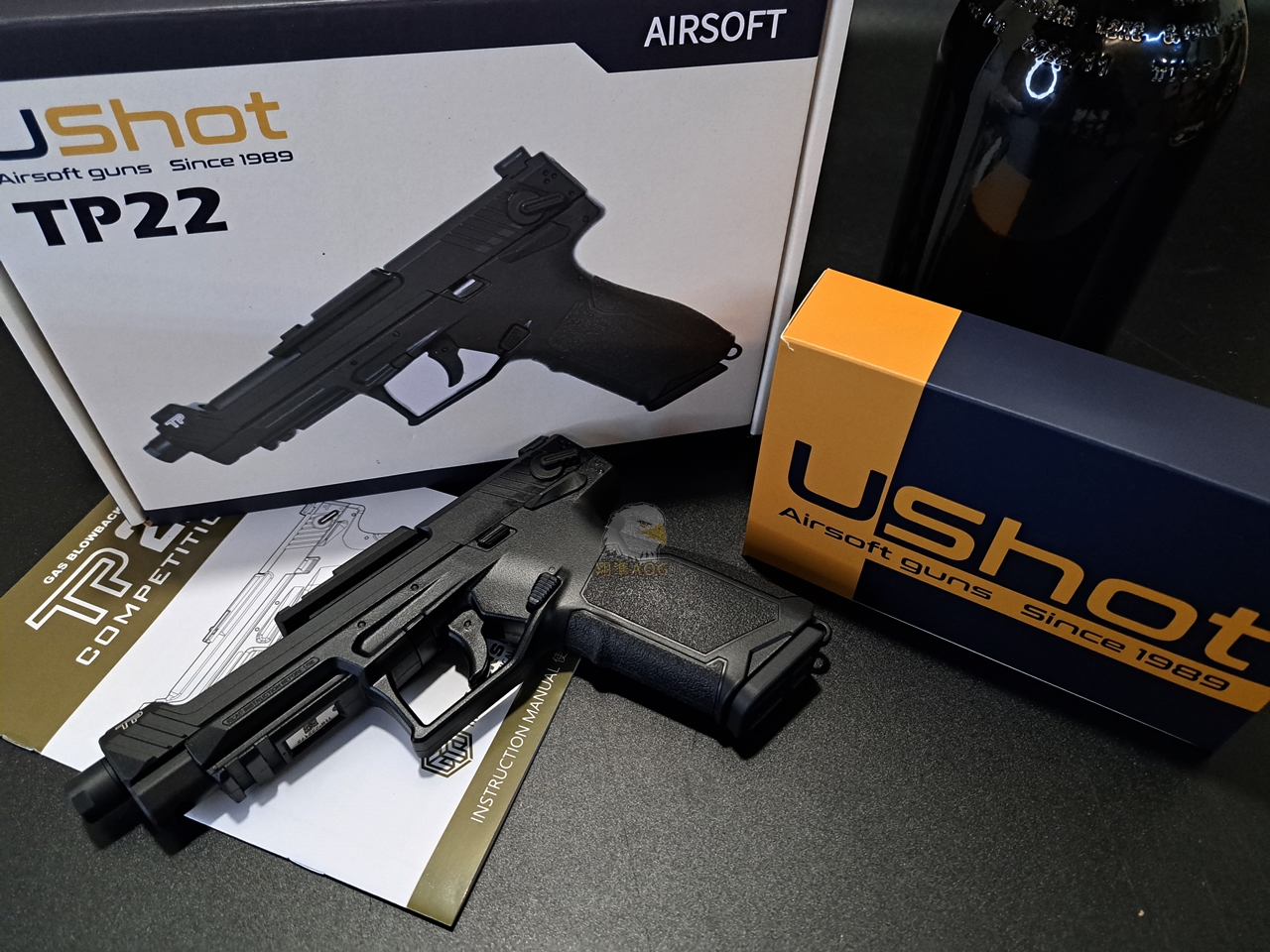 【翔準AOG】套組! TP22+定壓頭+高壓氣瓶(大)+GLOCK多連轉接座+高壓管 HPA氣瓶頭 翔準國際生存遊戲官方網站AIRSOFT 套 ...