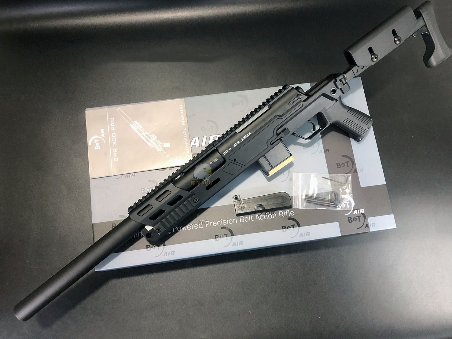 【翔準AOG】ARCHWICK SPR 300 PRO (黑色) 手拉空氣槍 狙擊槍 授權刻字 翔準國際生存遊戲官方網站AIRSOFT ...