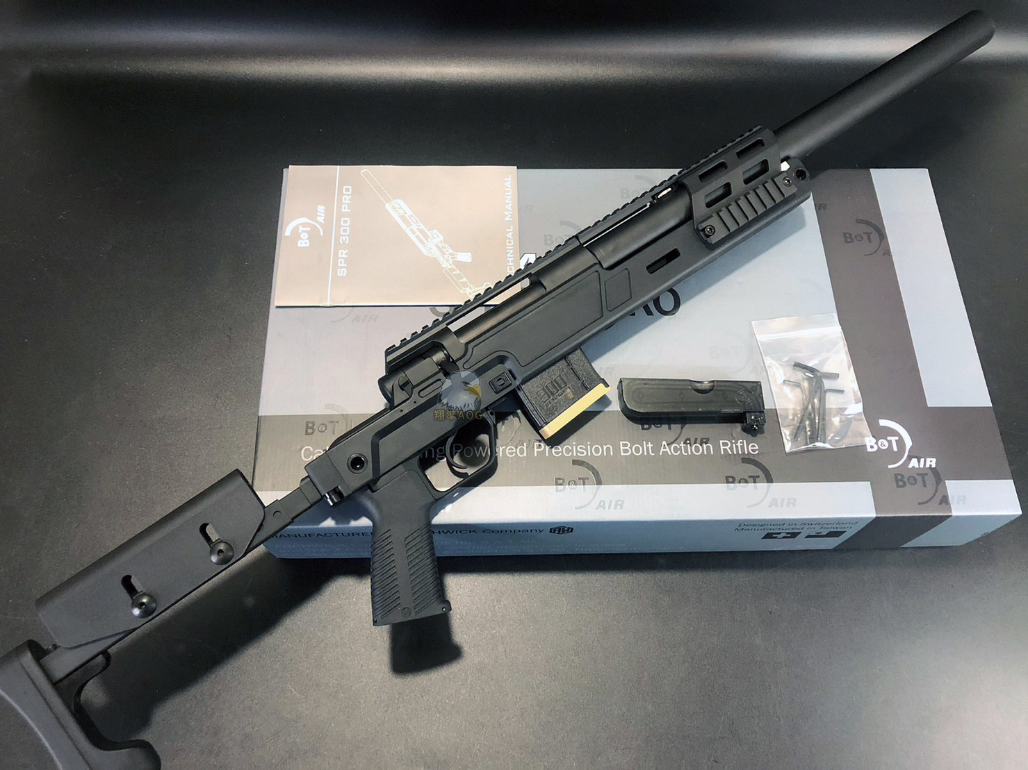 【翔準AOG】ARCHWICK SPR 300 PRO (黑色) 手拉空氣槍 狙擊槍 授權刻字 翔準國際生存遊戲官方網站AIRSOFT ...