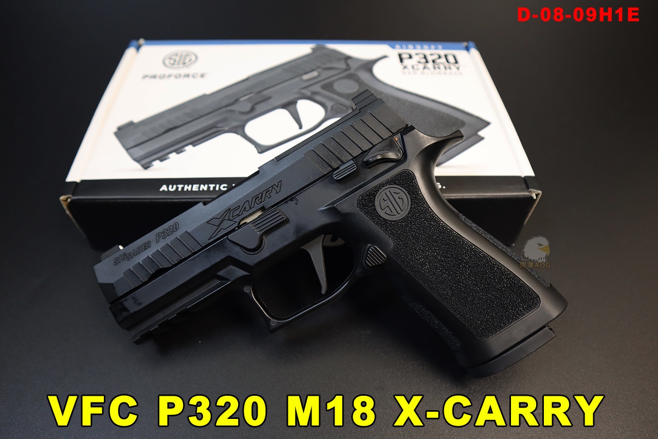 【翔準AOG】VFC P320 M18 X-CARRY黑 授權刻字 瓦斯手槍 D-08-09H1E 金屬滑套 SIG GBB 瓦斯短槍 翔準國際生存遊戲官方網站AIRSOFT P320 M18 ...