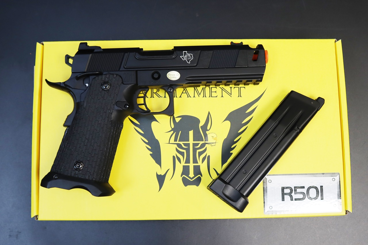 【翔準AOG】ARMY R501 BK/DE 瓦斯短槍 GBB 手槍 Costa Carry Comp STI 2011 全金屬 瓦斯手槍 ...