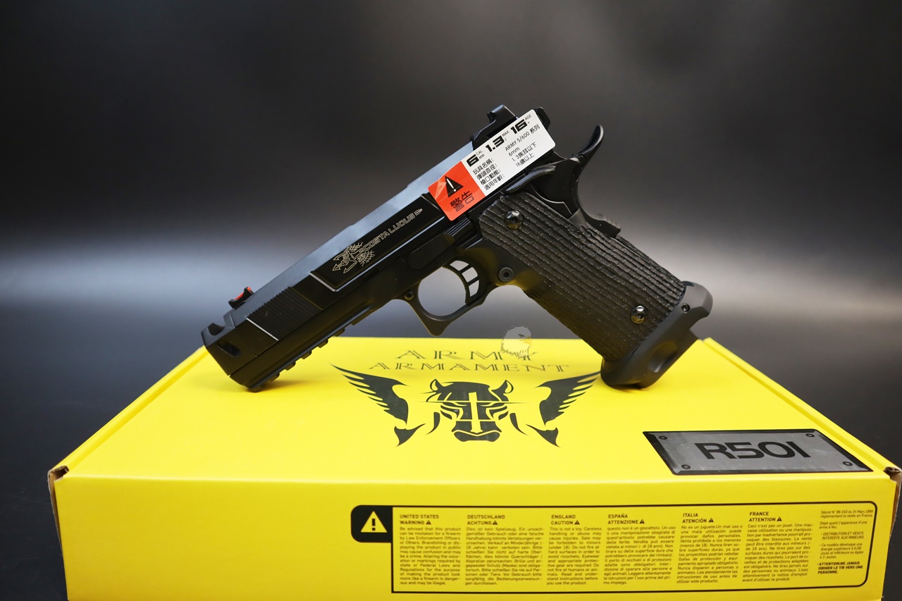 【翔準AOG】ARMY R501 BK/DE 瓦斯短槍 GBB 手槍 Costa Carry Comp STI 2011 全金屬 瓦斯手槍 ...