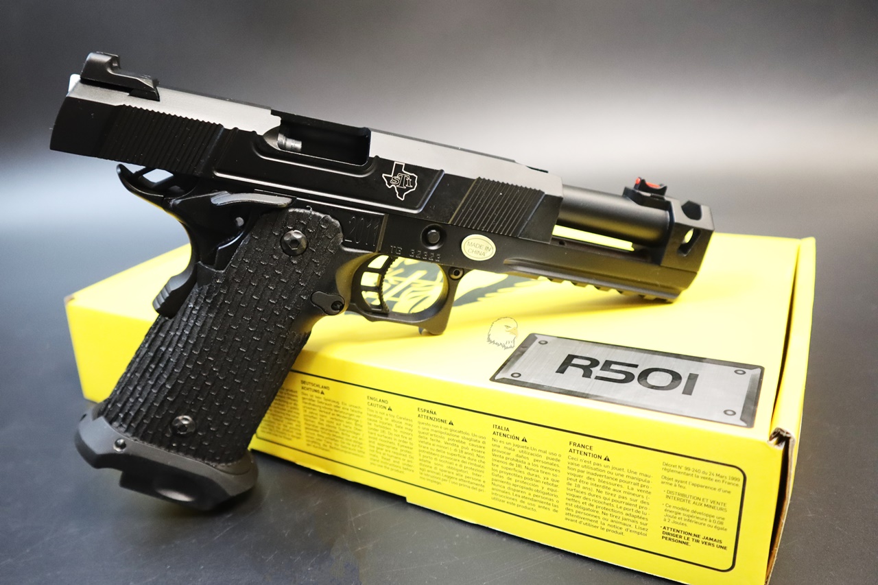 【翔準AOG】ARMY R501 BK/DE 瓦斯短槍 GBB 手槍 Costa Carry Comp STI 2011 全金屬 瓦斯手槍 ...