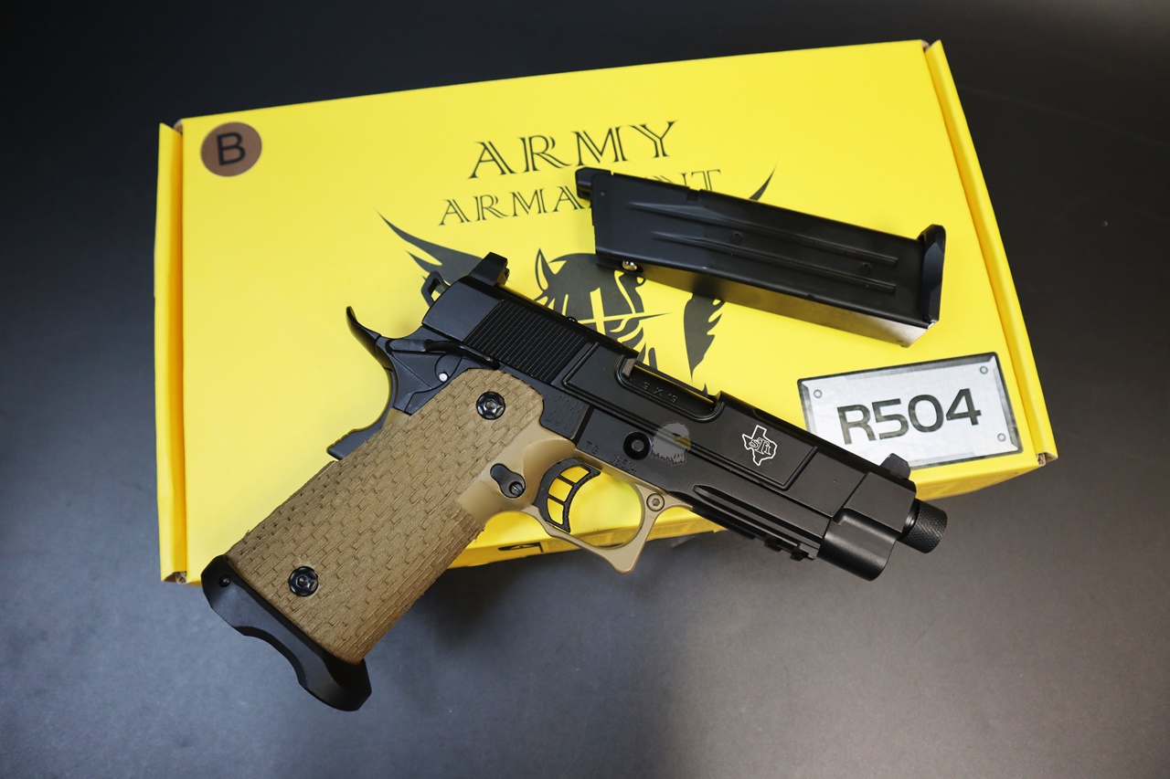 【翔準AOG】ARMY R504DE 瓦斯短槍 GBB 手槍 COSTA LUDUS STI 2011 RMR 全金屬 瓦斯手槍 後座力手槍 ...
