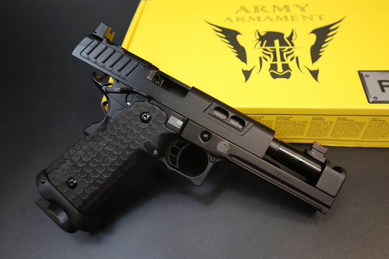 【翔準AOG】ARMY R604 BK 瓦斯短槍 GBB 手槍 DVC P STI 2011 RMR座 全金屬 瓦斯手槍 黑色 後座力手槍 翔 ...