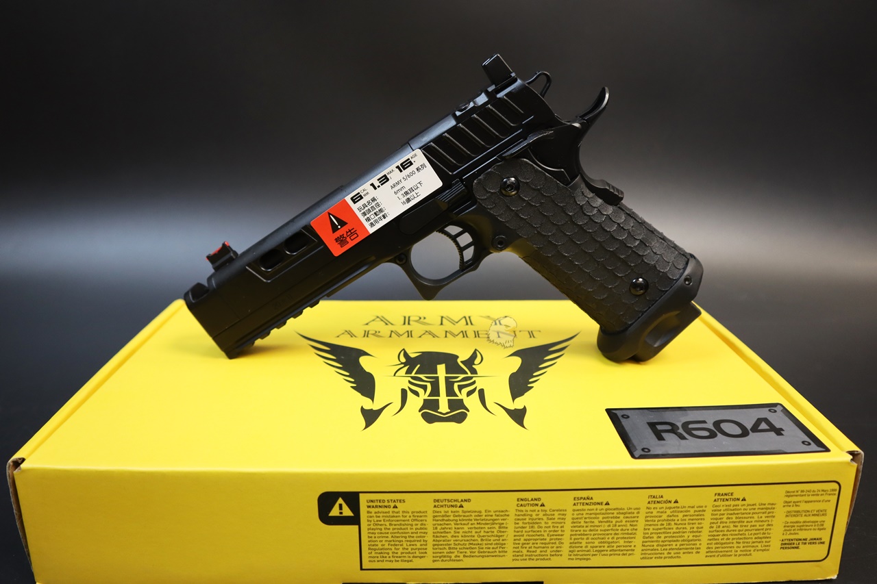 【翔準AOG】ARMY R604 BK 瓦斯短槍 GBB 手槍 DVC P STI 2011 RMR座 全金屬 瓦斯手槍 黑色 後座力手槍 翔 ...