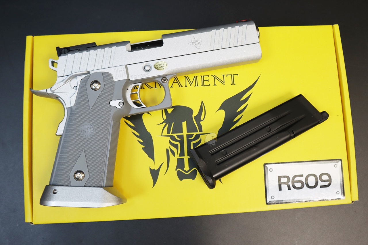 【翔準AOG】ARMY R609 SV 瓦斯短槍 GBB 手槍 STI 2011 HI-CAPA 全金屬 瓦斯手槍 銀色 後座力手槍 翔準國際 ...