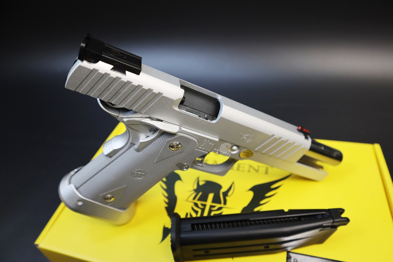 【翔準AOG】ARMY R609 SV 瓦斯短槍 GBB 手槍 STI 2011 HI-CAPA 全金屬 瓦斯手槍 銀色 後座力手槍 翔準國際 ...