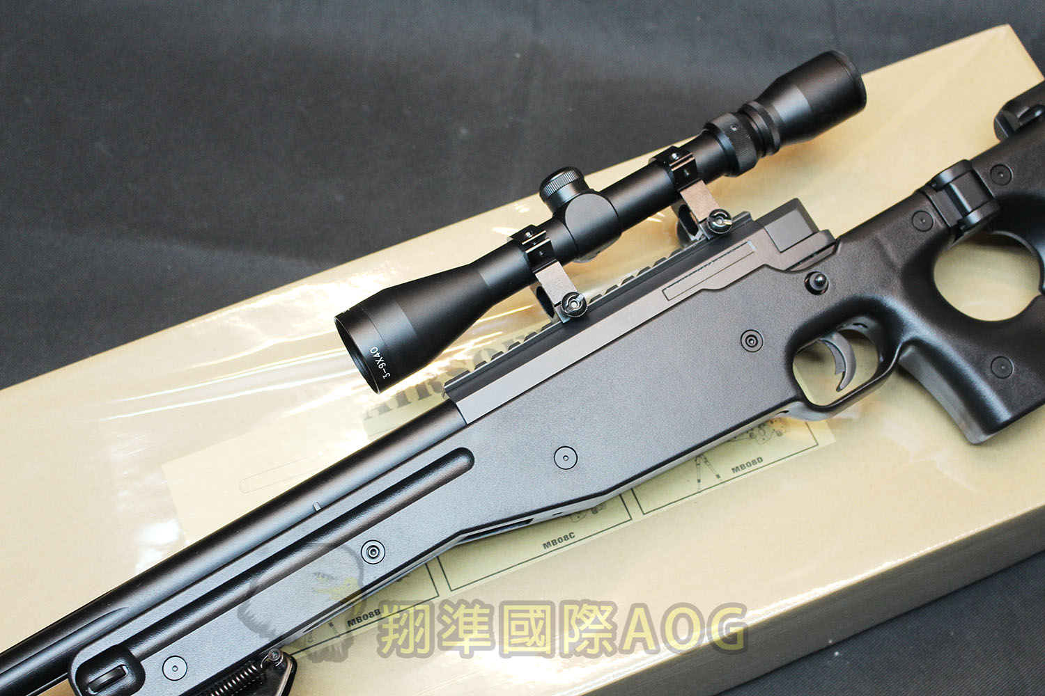 【翔準軍品AOG】WELL MB08(黑)全配(狙擊鏡+腳架) 狙擊槍 手拉 空氣槍 生存遊戲 DW-MB08A 翔準國際生存遊戲官方網站 ...
